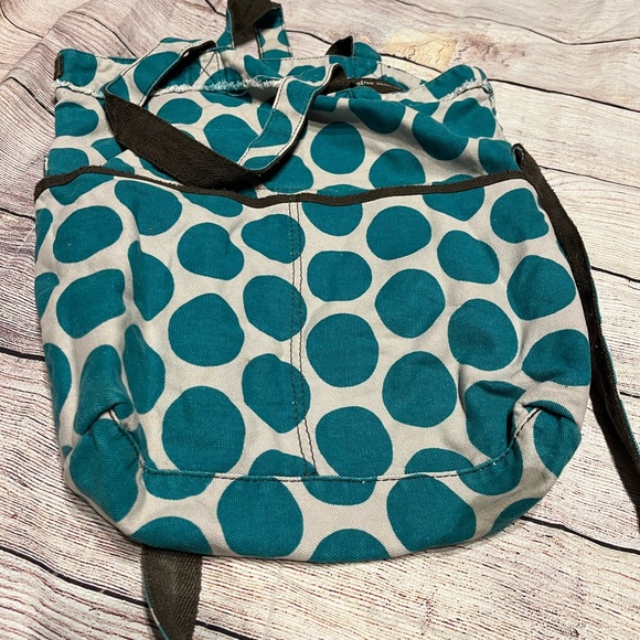 thirty-one | Bags | Thirtyone Retro Metro Foldover Teal Mod Dot | Poshmark